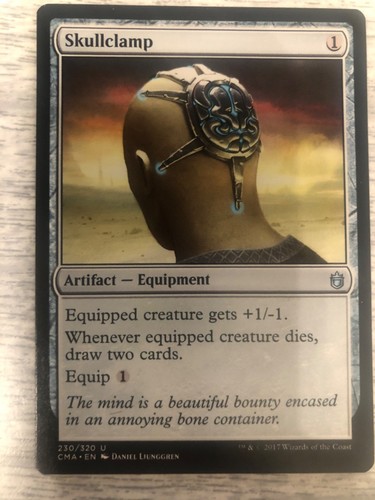 MTG Skullclamp Commander Anthology 230/320 NM Magic the gathering FREE ...