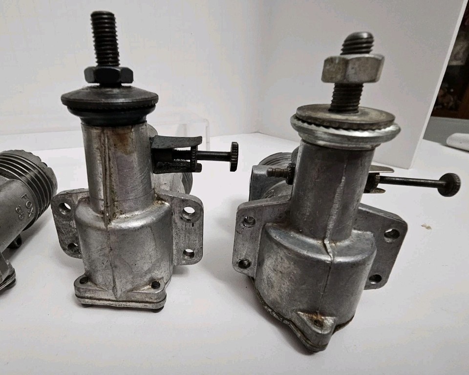 (4) Vintage Fox 35 Control Line Stunt Engines - For Repair, Restore Ref ...
