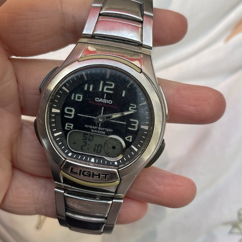 Casio Illuminator Analogue Digital Mens Quartz Watch 3793 AQ-180W | eBay