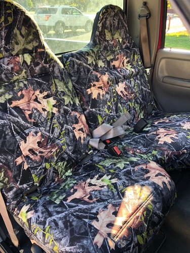 High Back 60/40 Split Bench Seat Cover Molded Headrest Custom Exact Fit ...