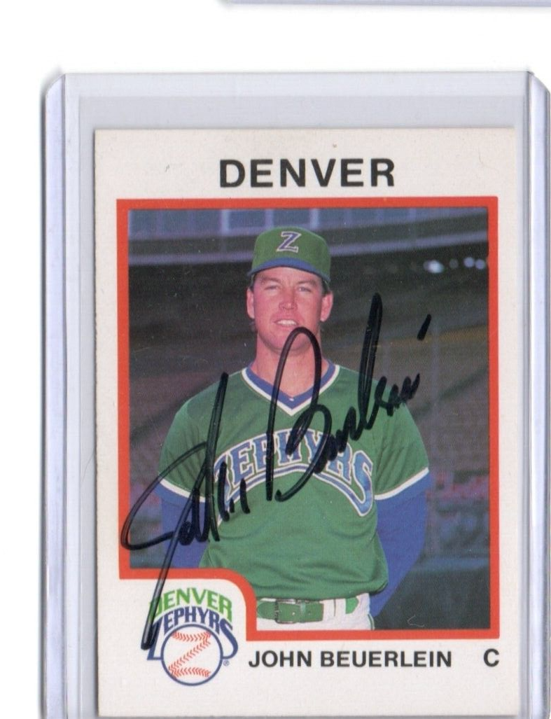 JOHN BEUERLEIN DENVER ZEPHYRS 1987 PROCARDS IP/TTM AUTOGRAPH AUTO | eBay