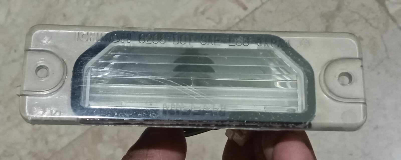 JDM Nissan Sunny sentra B13 rear trunk number plate lamp kit locks wire ...