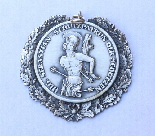 Medaille Anhänger Taler für Schützenkette Gravur kostenlos Kranz versch ...