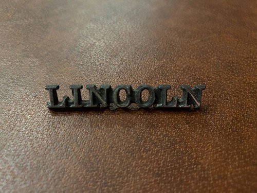 Lincoln Emblem/Name Badge 1970s Logo OEM Original Vintage | eBay