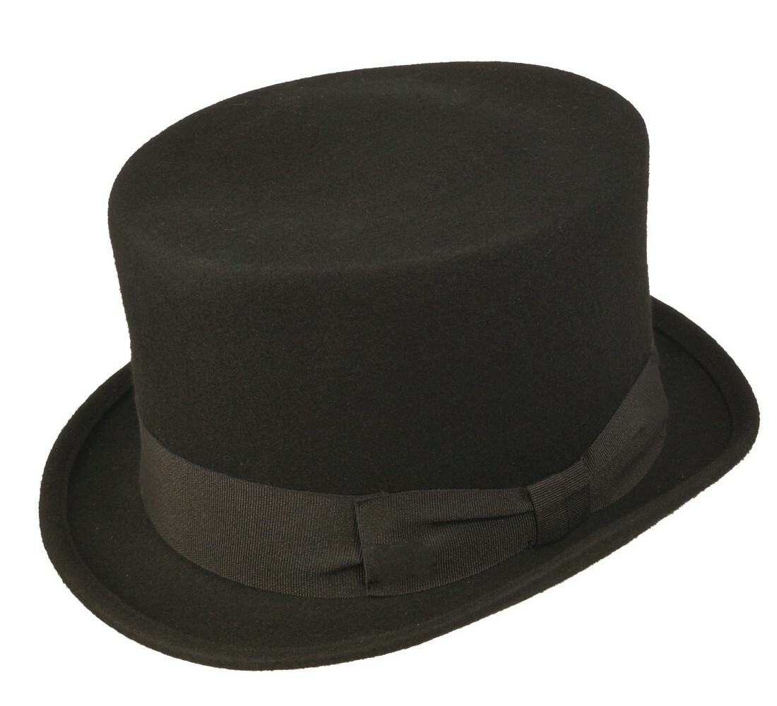 Zylinder Hut 100% Wolle - Herrenhut Filzhut Anlasshut Hochzeitshut ...