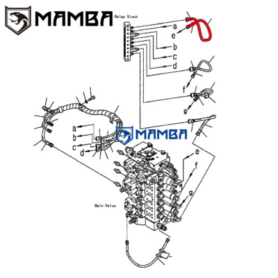 MAMBA PC300-7 PPC Main Line Hose 207-62-72620 for KOMATSU Excavator | eBay