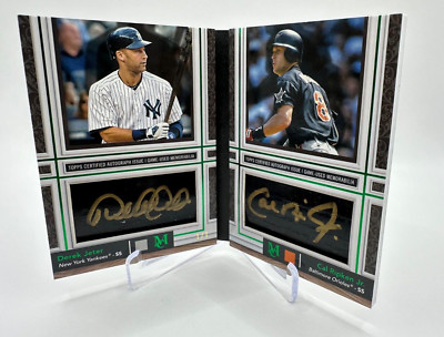 2024 Museum Collection DEREK JETER/CAL RIPKEN JR Dual AUTO Jumbo Lumber ...