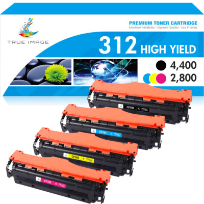 4PK CF380A Toner Cartridge Set For HP 312A Color LaserJet Pro MFP ...
