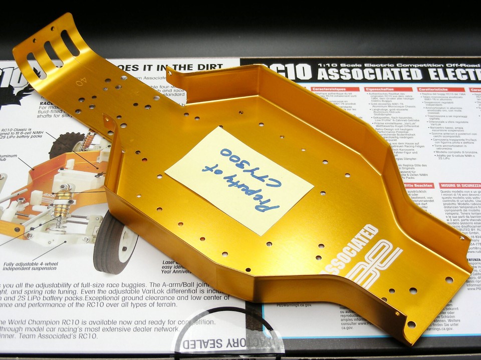 Team Associated RC10 Classic 40th Anniversary #0453 Gold Tub Chassis ...