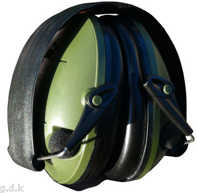 GDK GREEN EAR DEFENDERS, ELECTRONIC EAR MUFFS, EAR PROTECTION, SHOOTING ...