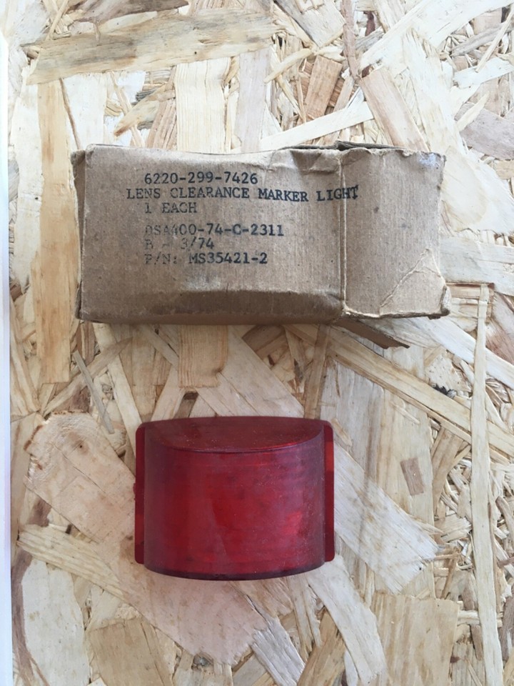 M151 M151A1 M151A2 M718A1 MILITARY M998 M35A2 M561 RED SIDE MARKER ...