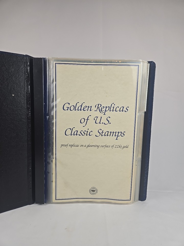 Golden Replicas of U.S. Stamps from Postal Commerative Society, 22K ...