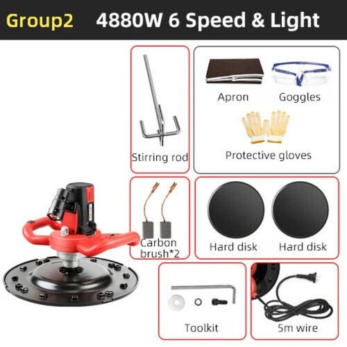 Cement Mortar Skimmer Handheld Electric Grinder Putty Sanding Machine ...