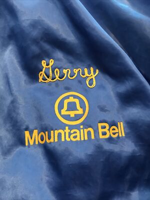 Vintage Mountain Bell Jacket 44-46 large Pla-jak USA made satin blue | eBay