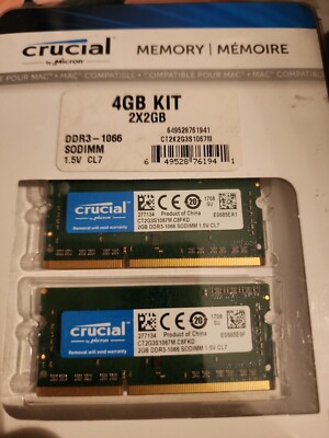 Crucial Memory 4gb Kit 2x2gb | eBay
