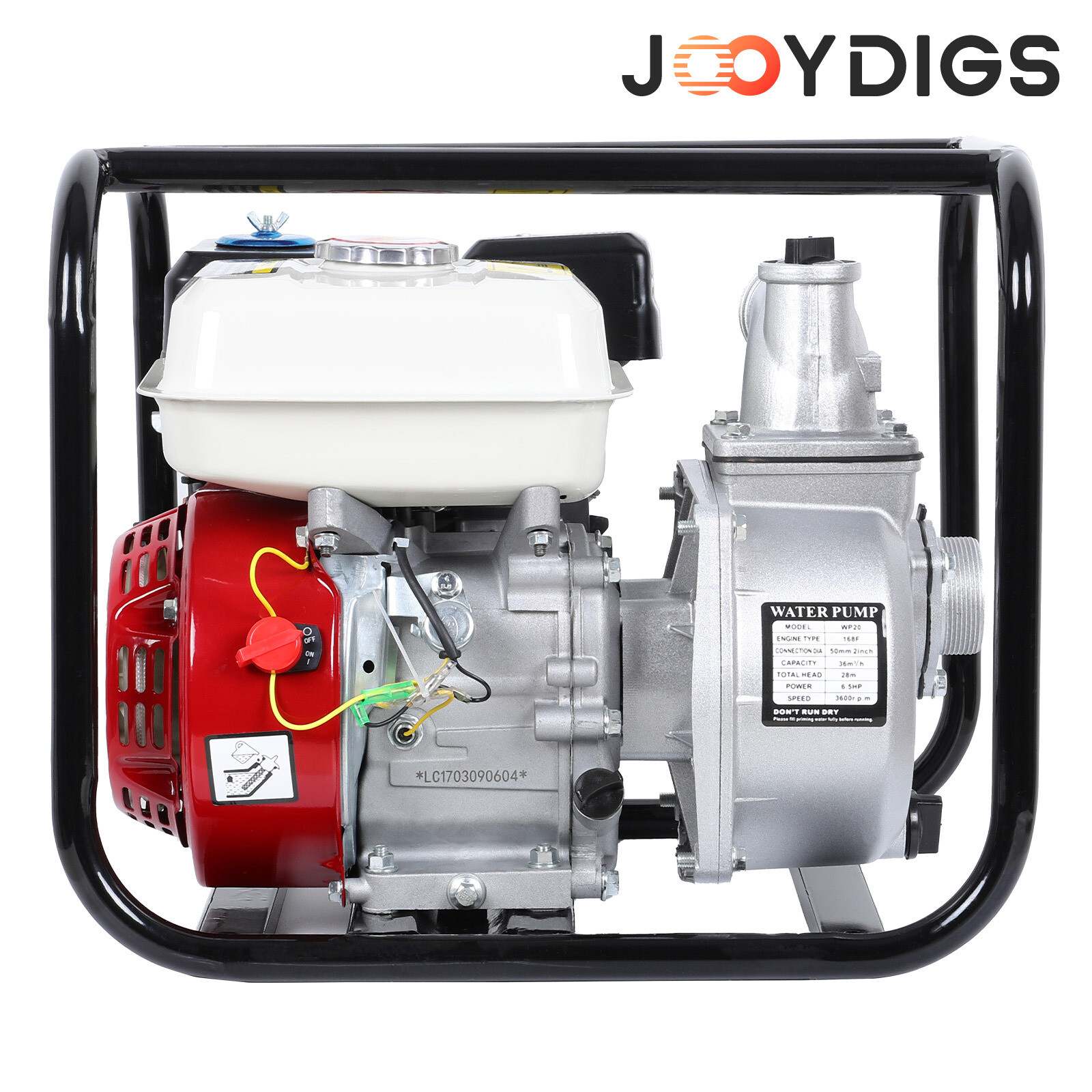 2inch 6.5 HP 4-Stroke Gasoline Semi-Trash Water Pump High-Pressure ...