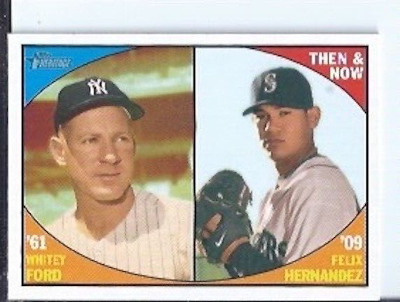 Whitey Ford / Felix Hernandez 2010 Topps Heritage Then & Now | eBay
