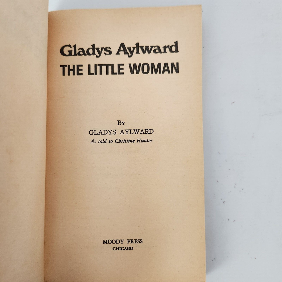 Gladys Aylward The Little Woman Vintage Moody Paperback Chinese ...