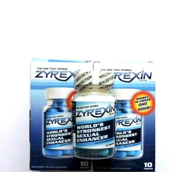 Zyrexin World’s Strongest Sexual Enhancer Works Fast 10 Tablets 525mg ...