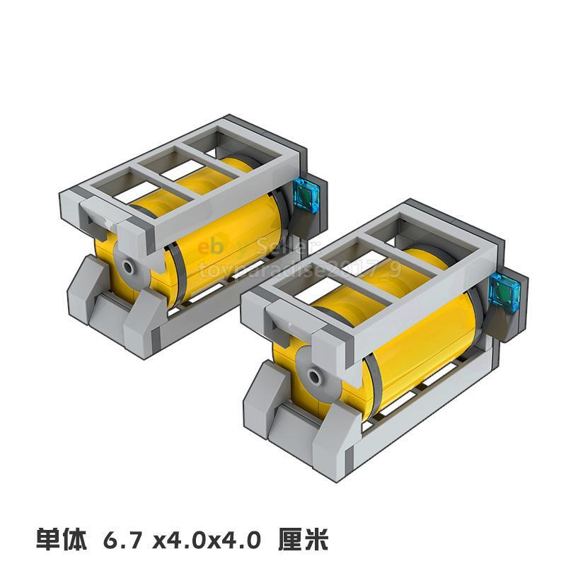 MOC WWII Military Base Weapon Barrier Roadblock Box Scene Building ...