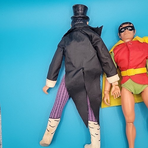 Vintage Mego DC Comics Robin & Penguin Lot - 8" Action Figures - 70s ...