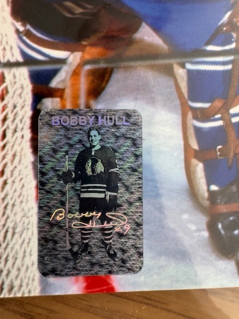 BOBBY HULL CHICAGO BLACKHAWKS SIGNED AUTO 8X10 PHOTO 610 GOALS HOF ...