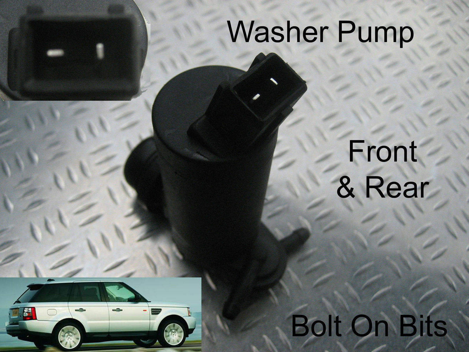 Front & Rear Windscreen Washer Pump Range Rover Sport 2005 2006 2007 ...