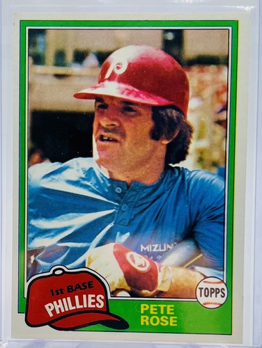1981 Topps #180 Pete Rose Philadelphia Phillies | eBay