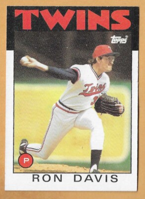RON DAVIS MINNESOTA TWINS #265 - TOPPS NM-MT 1986 | eBay