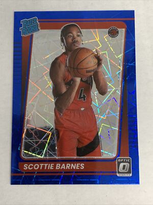 2021-22 NBA Optic Scottie Barnes Rated Rookie #187 Blue Velocity Prizm ...