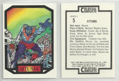 1987 Colossal Conflicts: Series 2 (Comic Images) "Base Trading Card" #5 ...