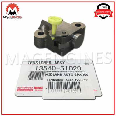 13540-51020 GENUINE OEM CHAIN TENSIONER ASSY FOR 1VD-FTV LAND CRUISER ...