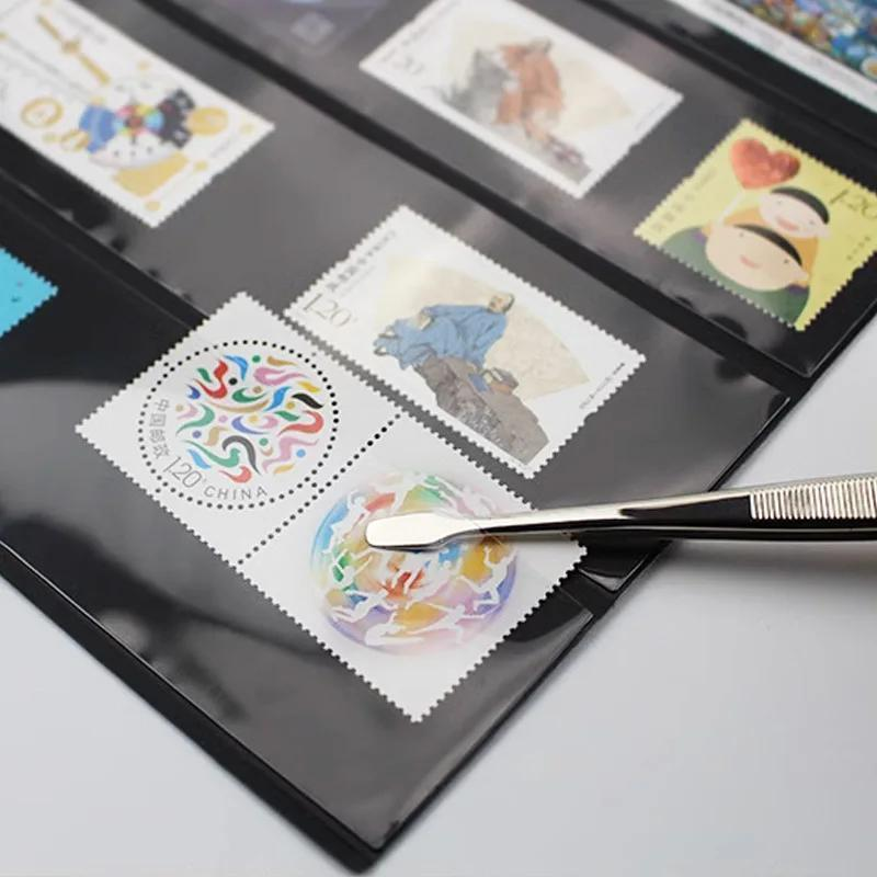 10 Sheets 5 Rows Stamp Pages Collector Stamp Collecting Album Binder ...
