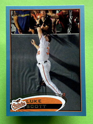 2012 Topps Wal-Mart Blue Border Luke Scott #107 | eBay