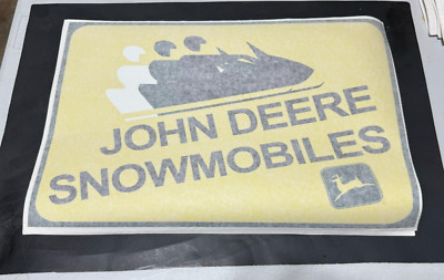 JOHN DEERE SNOWMOBILES VINYL TRAILER & SHOP REPRODUCTION DECAL ABOUT 12 ...