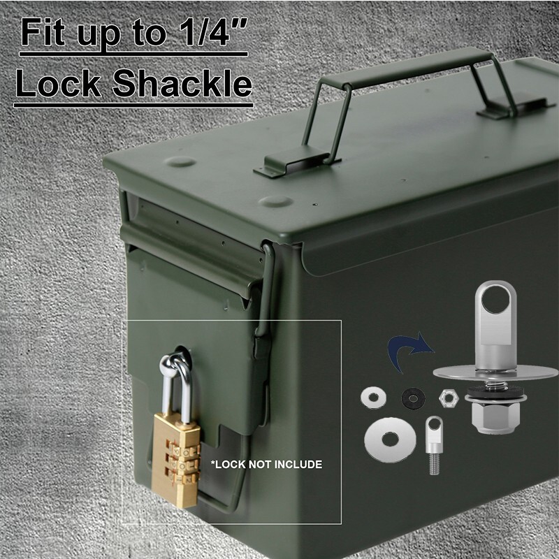 Ammo Can Box Lock Hardware Kit 30 50 Steel Gun Safe Ammo Box Locking ...