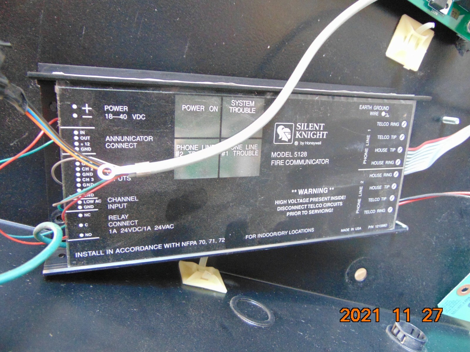 CERBERUS PYROTRONICS MXL-IQ FIRE ALARM CONTROL PANEL MKB-4 5128 MPS-12 ...