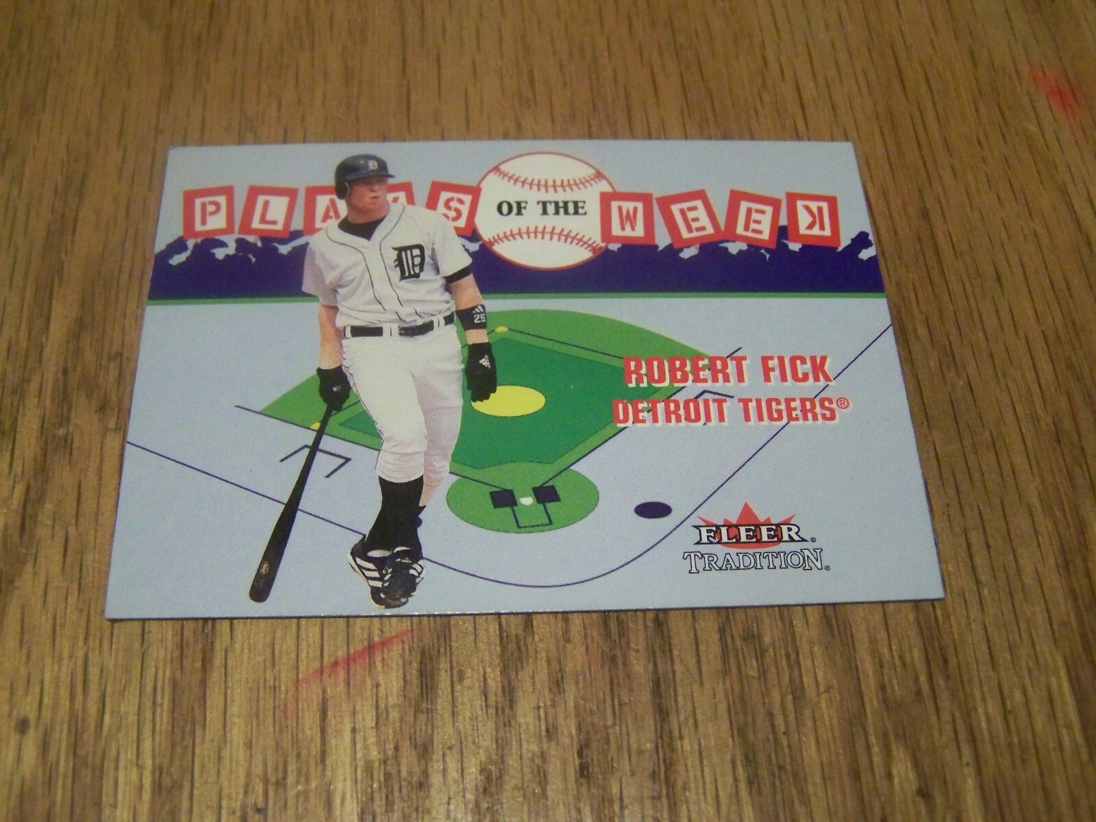 ROBERT FLICK 2002 FLEER TRADITION PLAYS OF THE WEEK BASEBALL CARD # 10 ...