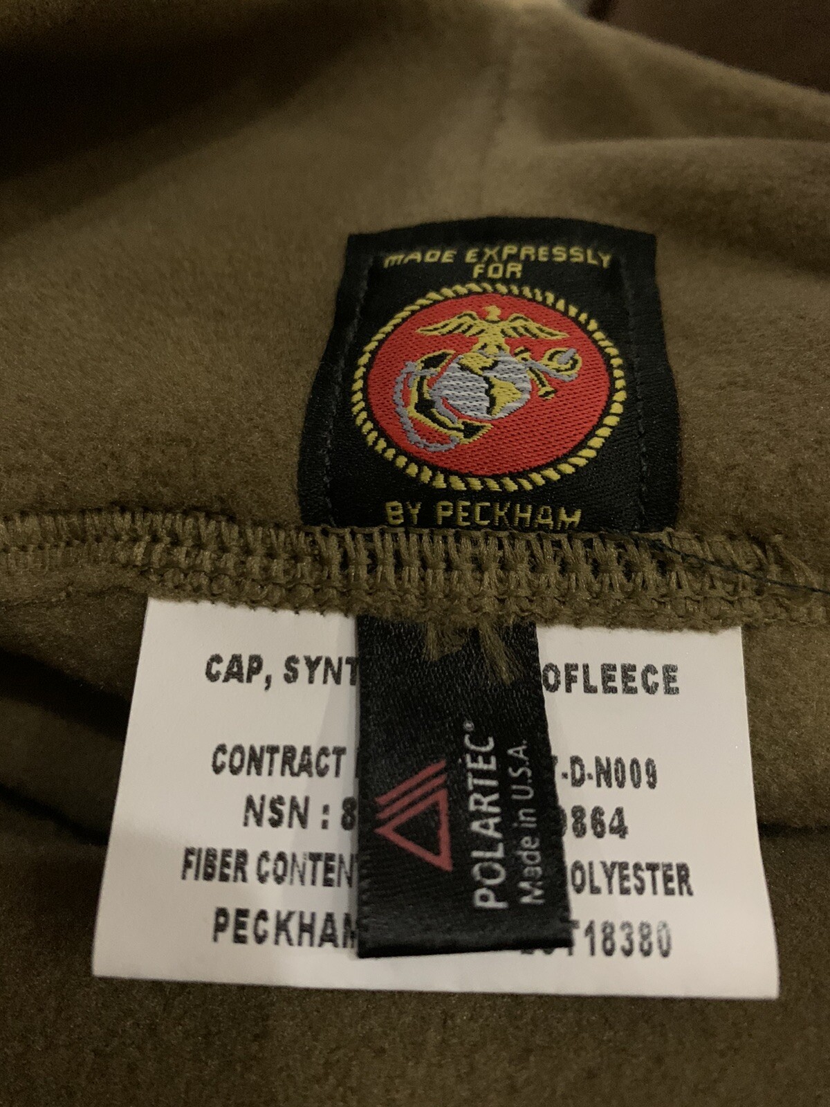 USMC Marine Corps Military Polartec Fleece Watch Cap Hat Beanie Coyote ...