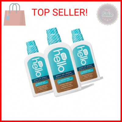 Hello Peace Out Plaque, Antigingivitis Alcohol Free Mouthwash, Natural ...