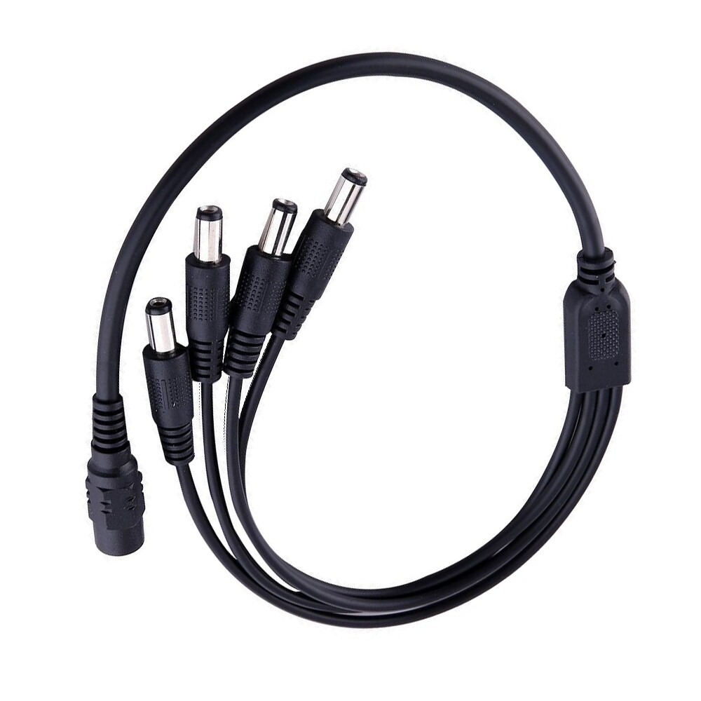 2PCS CCTV Security Camera 2.1mm 1 to 4 Port Power Splitter Cable ...