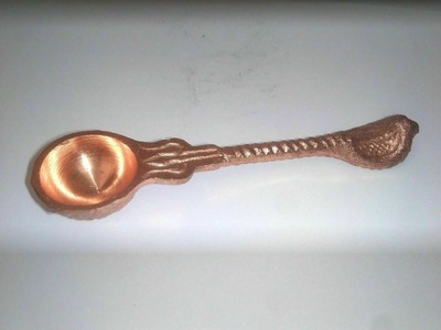 Small Copper Spoon for puja/hawan / Kitchen Ware Religious Hindu Puja ...