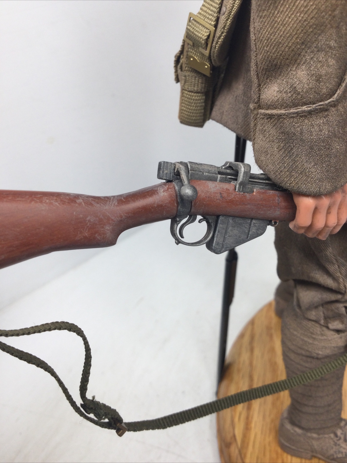 1/6 DRAGON CUSTOM WW1 BRITISH INFANTRYMAN + OAK STAND & ENFIELD 1917 ...