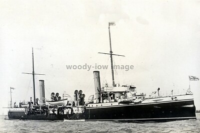 nav0088 - Royal Navy Warship - HMS Halcyon , built 1894 - photograph ...