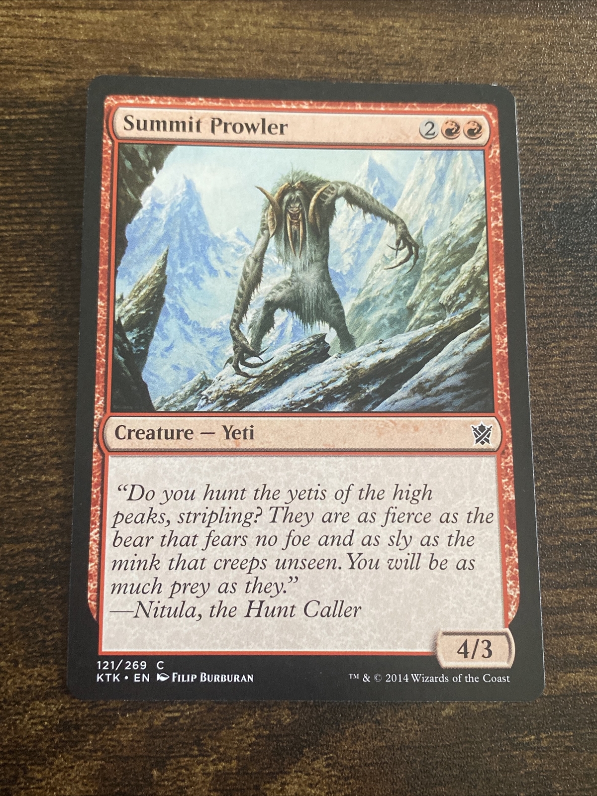 Summit Prowler 121/269 Khans of Tarkir MTG Magic The Gathering L2011 ...