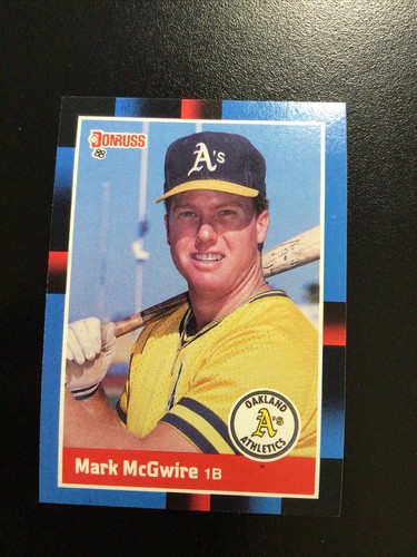 1988 Donruss Baseball Card #256 MARK MCGWIRE Oakland A's Baseball Card ...