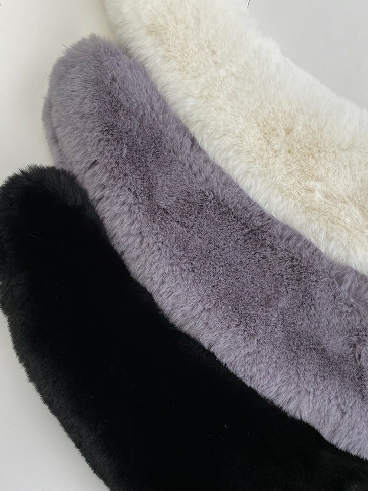 New Women Shawl Scarves Wrap Scarf Stole Soft Faux fox fur Collar | eBay UK