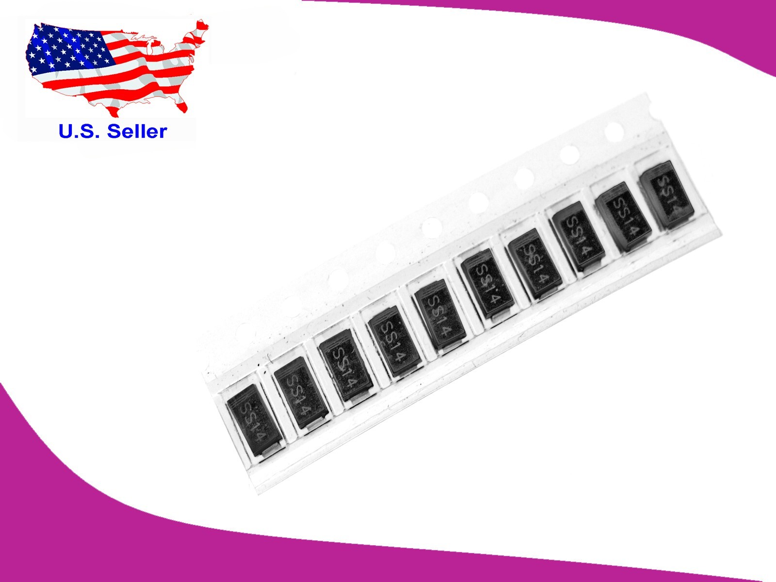 1N5819 SS14 (10 pcs) 1A 40V DO-214AC Schottky Diode - Free & Fast ...