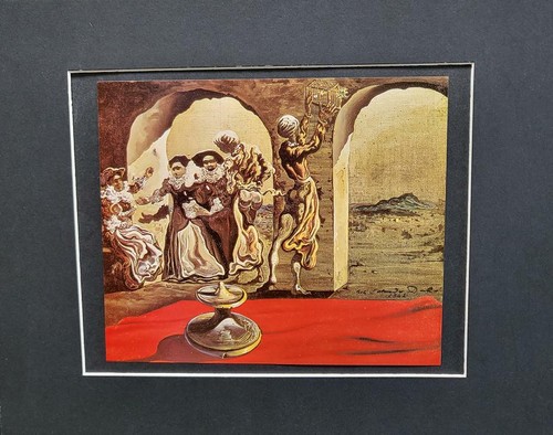 Salvador Dali "Disappearing Bust of Voltaire" Matted Offset Lithograph ...