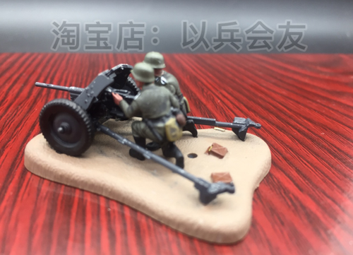 1/72 World War II German 37MM Cannon+2 Artillery Soldier Model | eBay